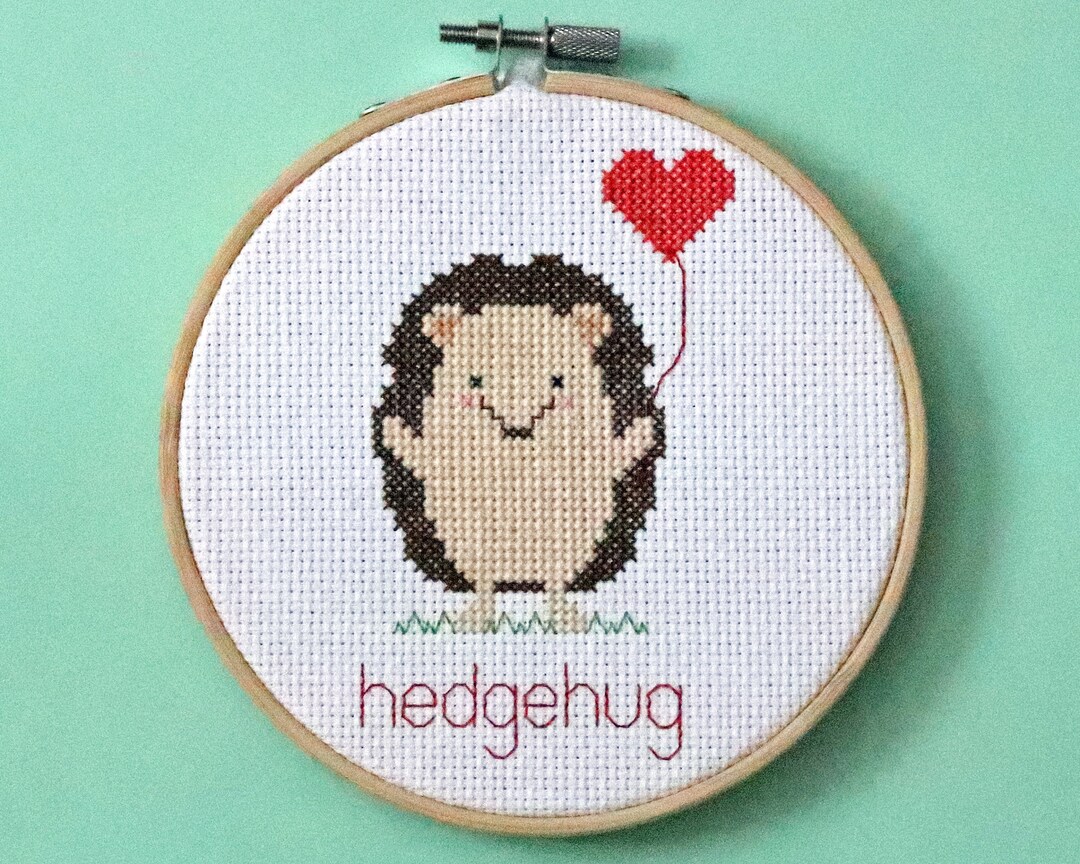 Hedgehug Cross Stitch Pattern Instant Download PDF - Etsy UK