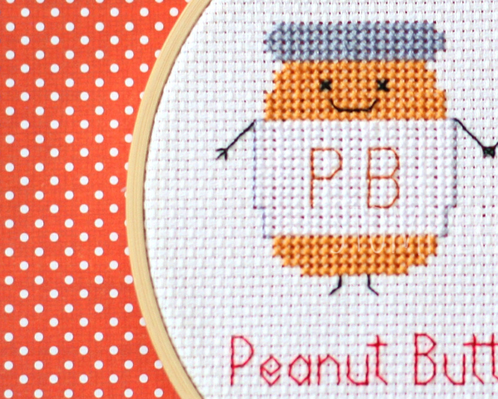 Peanut Butter & Jelly cross stitch pattern Instant download | Etsy