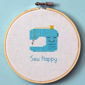 Sewing Machine Cross Stitch Pattern Instant Download PDF - Etsy