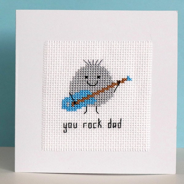 Rock Cross Stitch - Etsy