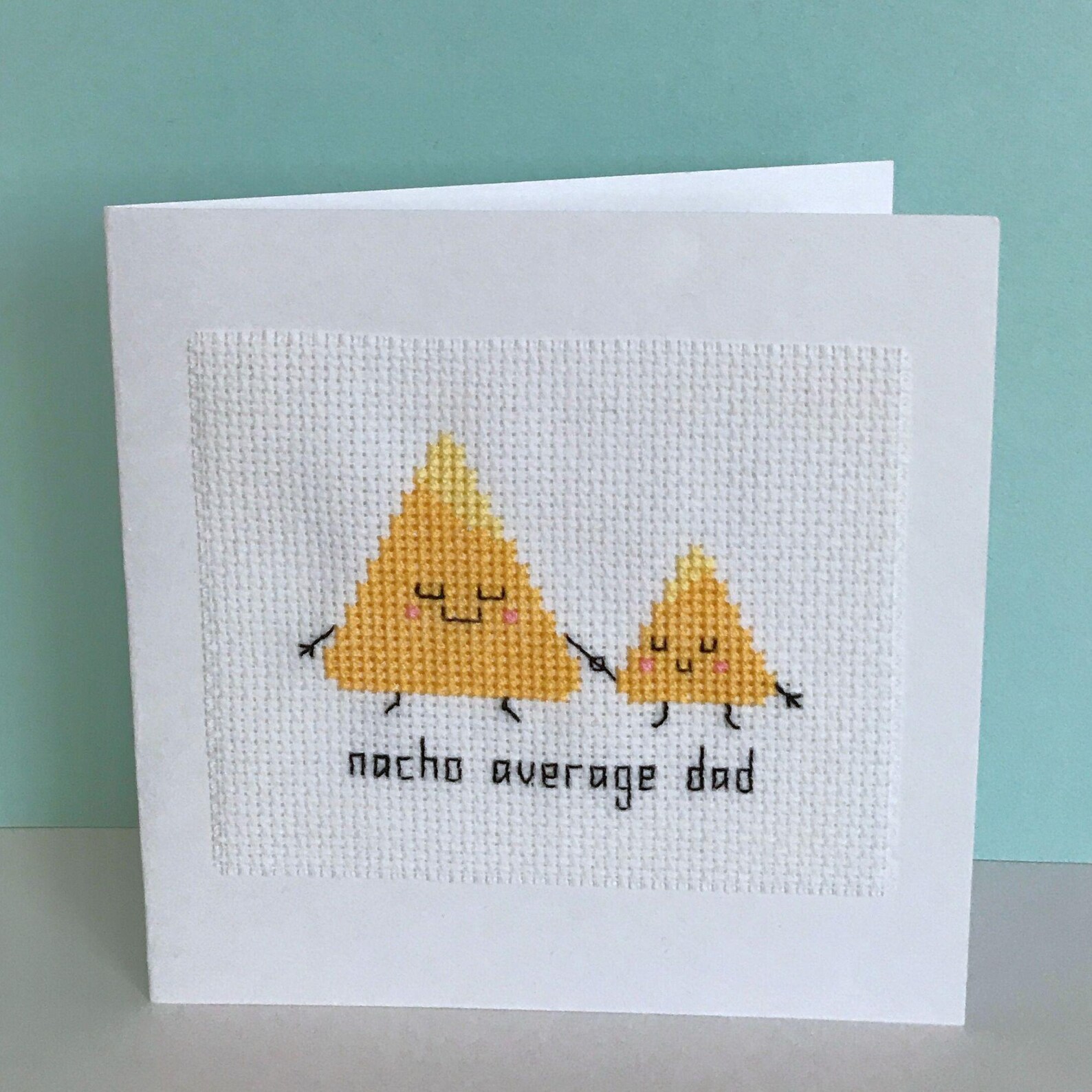 Nacho Average Dad Card Cross Stitch Pattern - Instant Download PDF - Etsy
