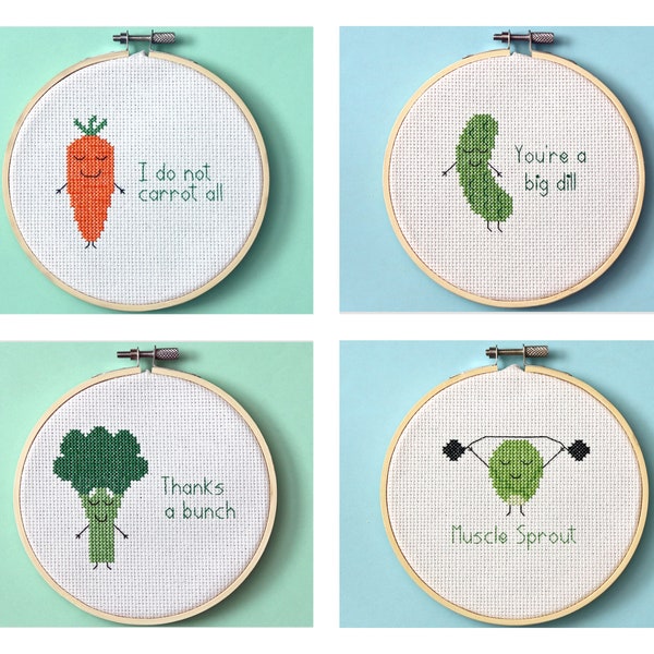 Vegetable Cross Stitch Pattern - Etsy