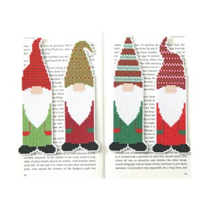 Christmas Gnome Bookmarks Cross Stitch Patterns Set Instant Download ...