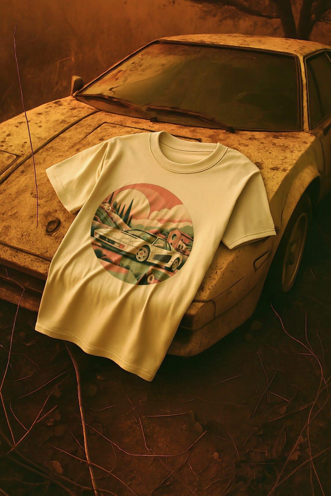 Inspired by Ferrari Testarossa, Classic Car Lover Gift Shirt, Retro Car ...
