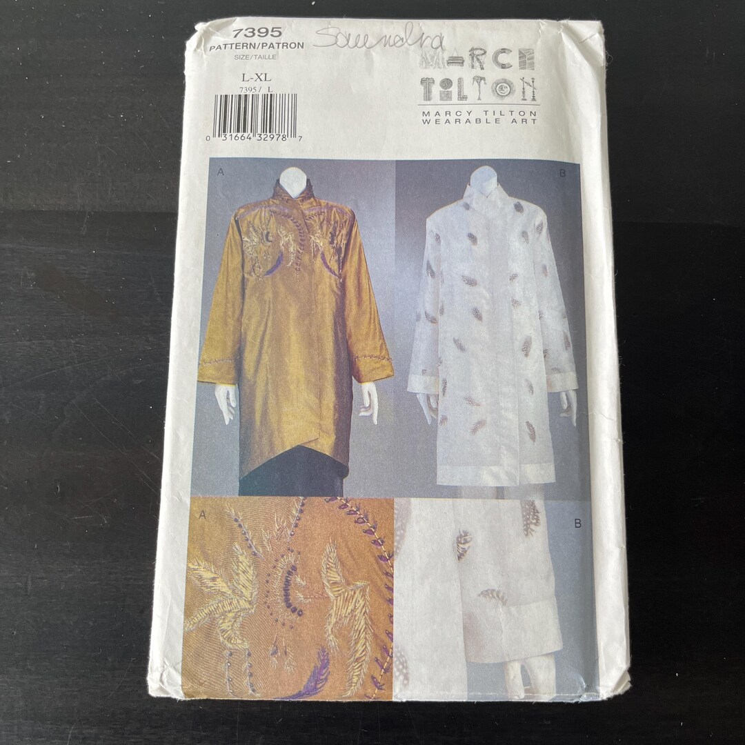 Vogue 7395 Marci Tilton Wearable Art Jacket Pattern // Size L-XL ...