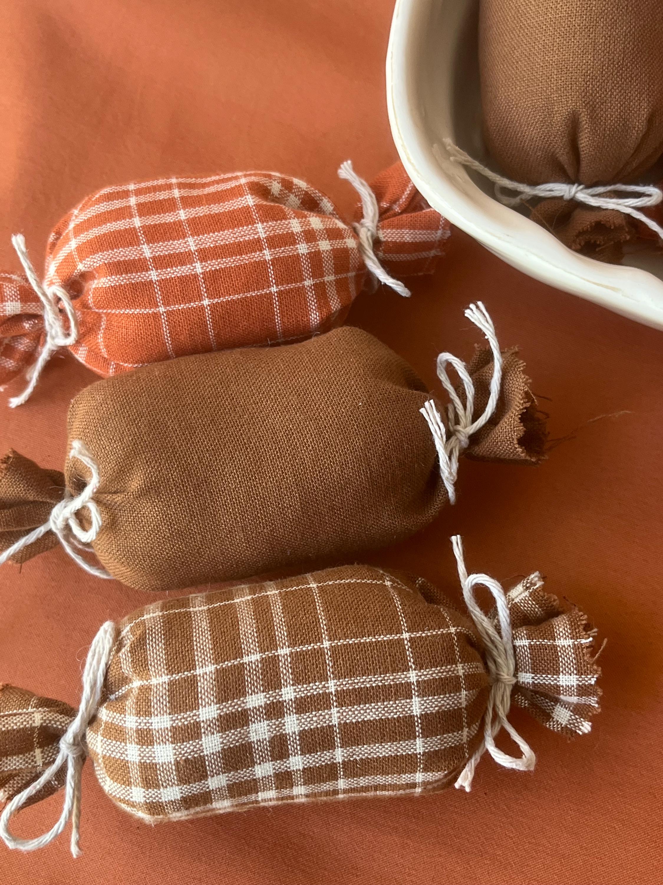 Fall Fabric Candy Bowl Fillers | Rustic Fall Bowl Filler | Fall Tiered ...
