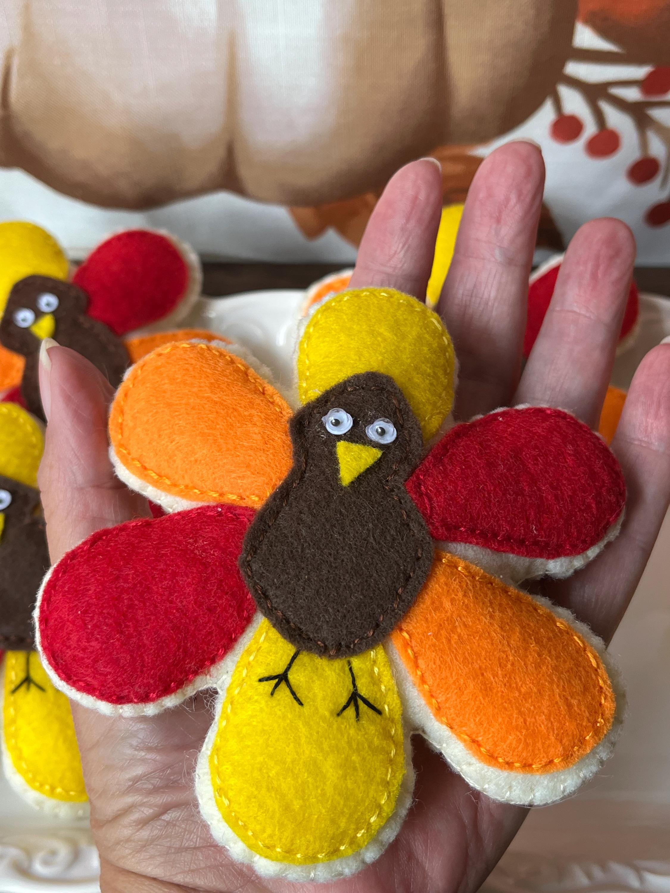 Felt Turkey Cookies | Thanksgiving Tiered Tray | Turkey Sugar Cookies ...