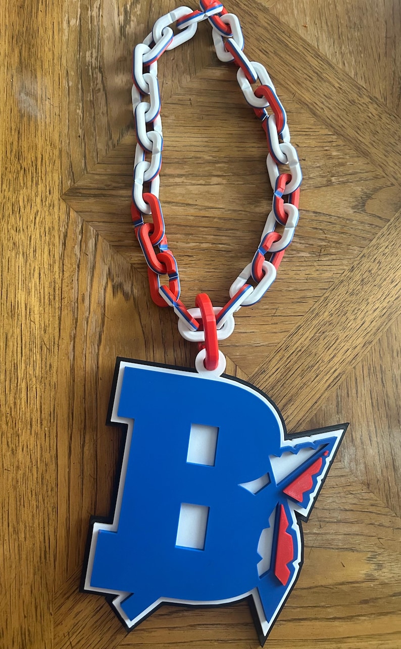 Custom 3d Printed Team Logo Sports Chain - Etsy