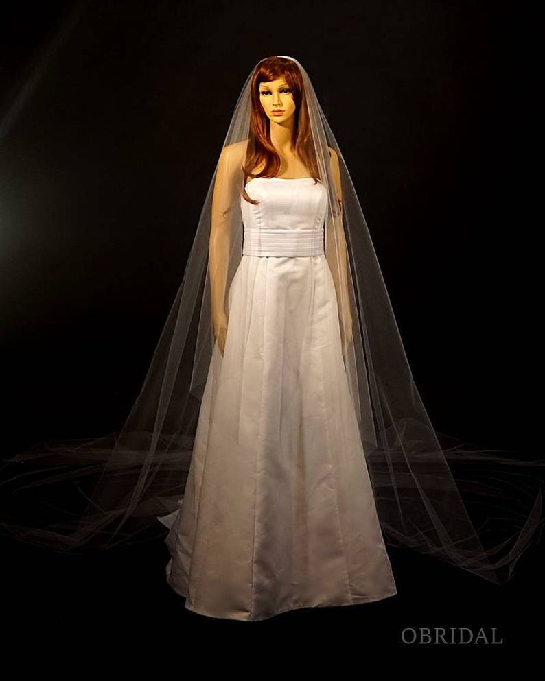 Extra Long 150" Wedding Veil, Super Long Bridal Veil, Custom Cathedral ...