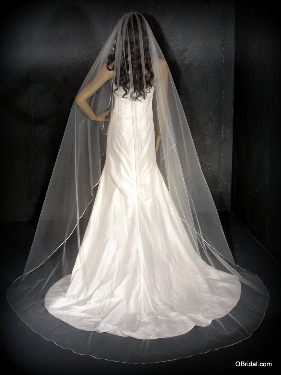 Cascading Cathedral Wedding Veil Customizeable - Etsy