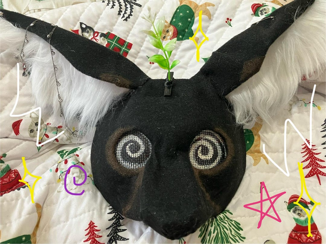 Therian Bat Mask - Etsy