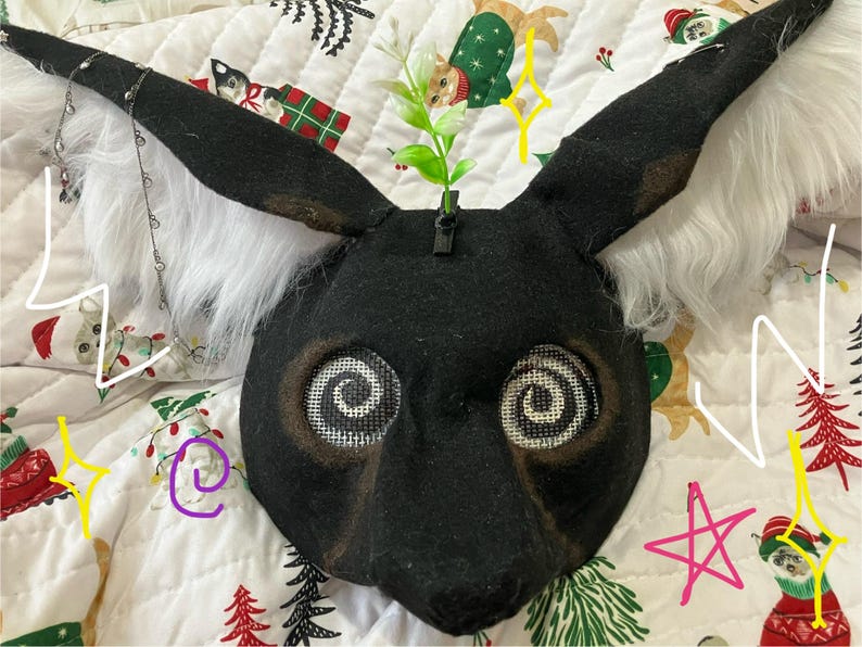 Therian Bat Mask - Etsy