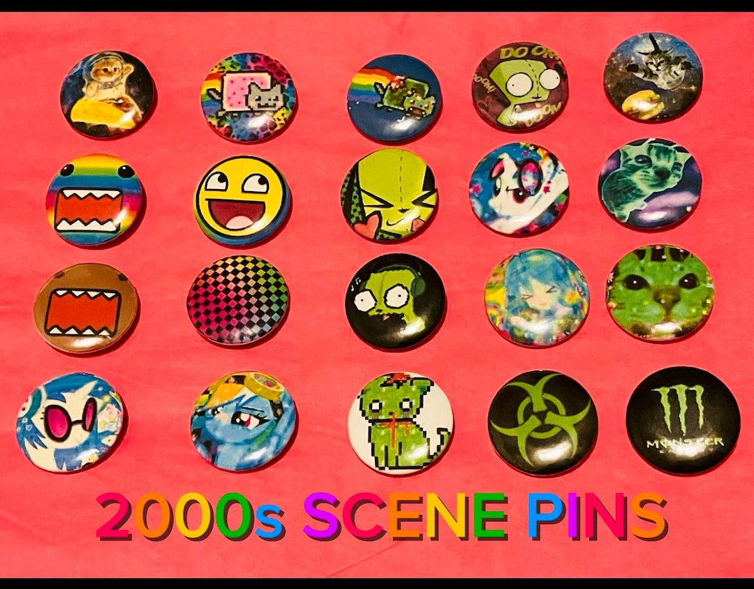 2000s SCENE PINS EMO - Etsy