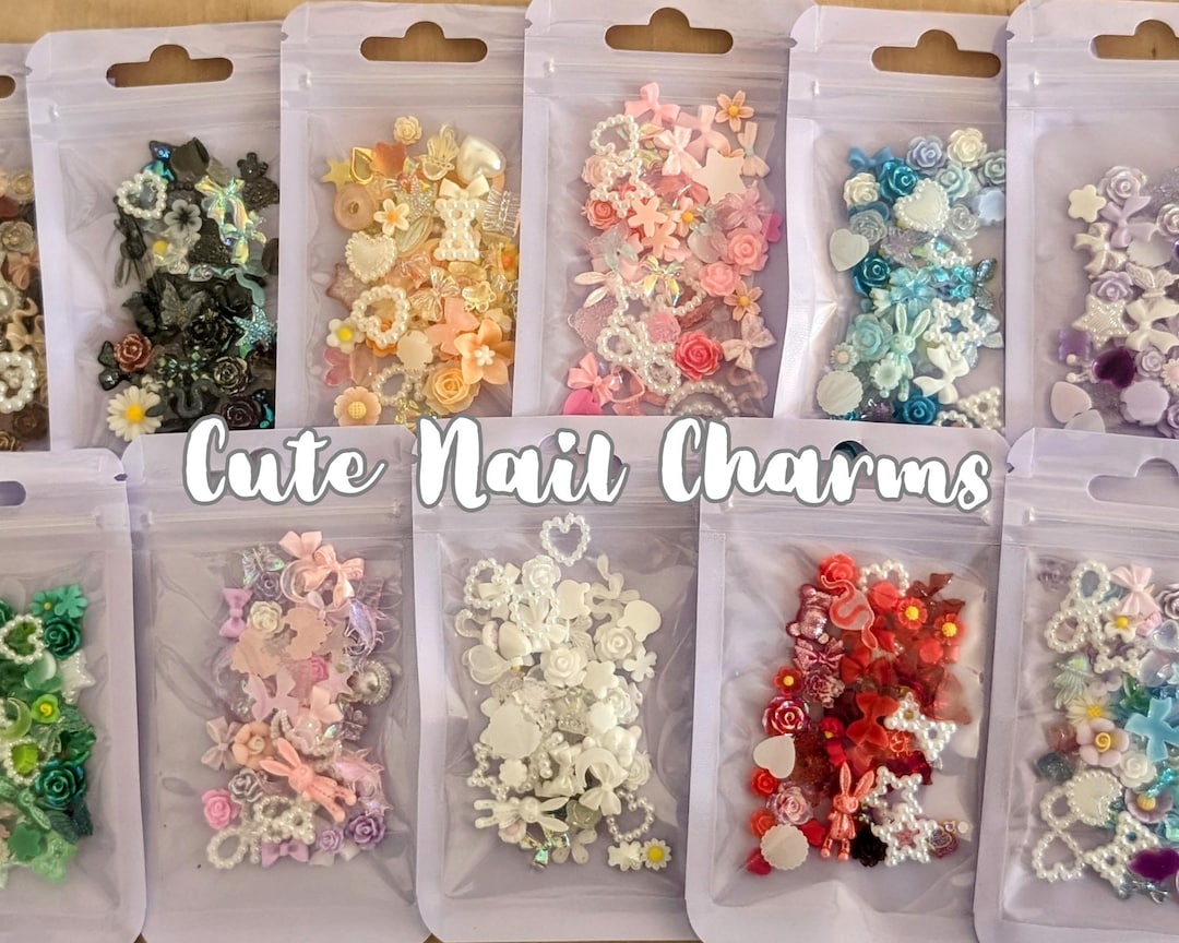 Nail Charms, Kawaii Nail Charms, Decoden Charms, Cute Nail Charms, Nail ...