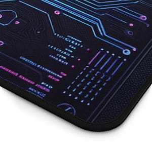 Cyberpunk Desk Mat, Tech-inspired Gaming Mat, Futuristic Mouse Pad ...