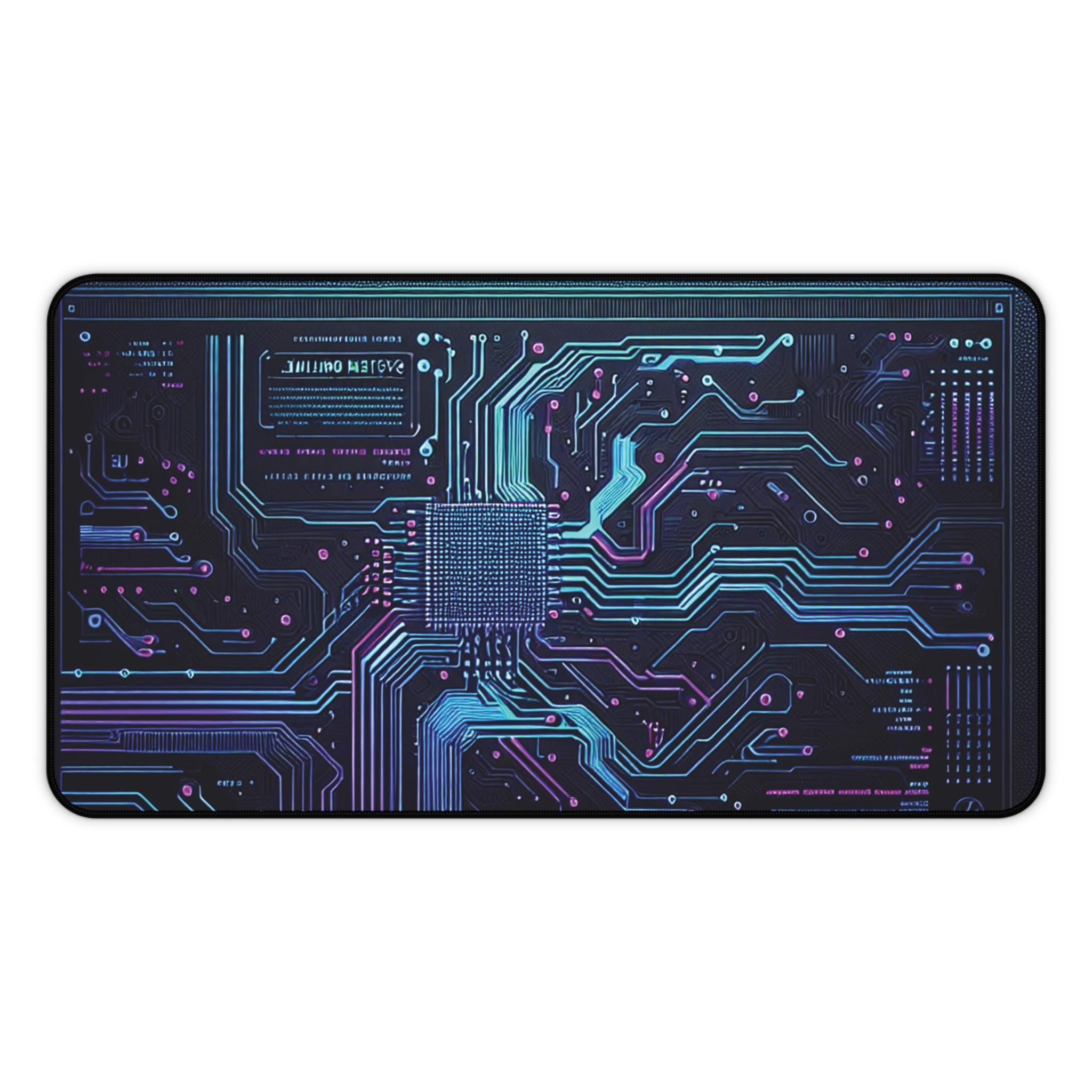 Cyberpunk Desk Mat, Tech-inspired Gaming Mat, Futuristic Mouse Pad ...