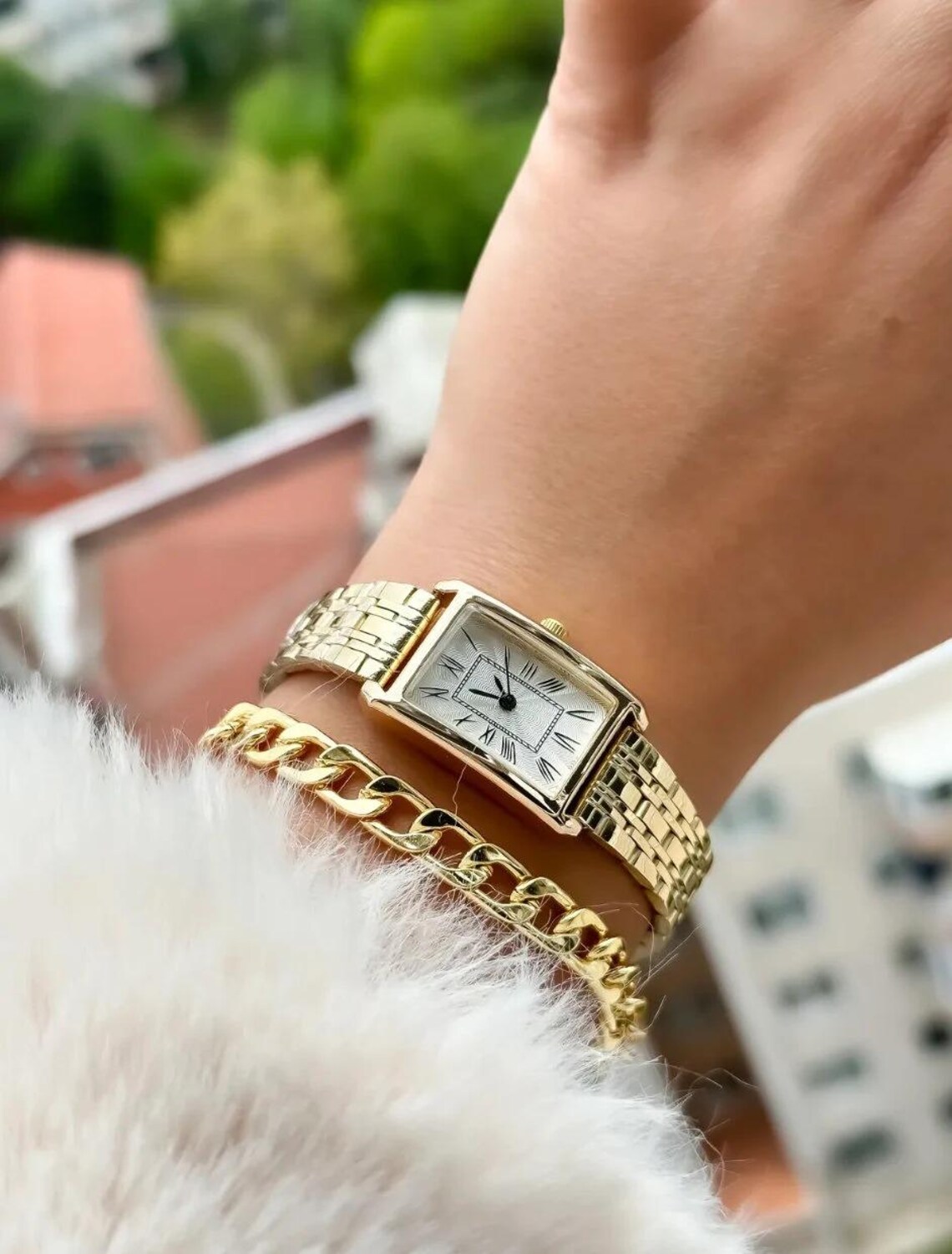 Elegant Vintage Minimalist Gold Women's Watch Square Design;watch for ...