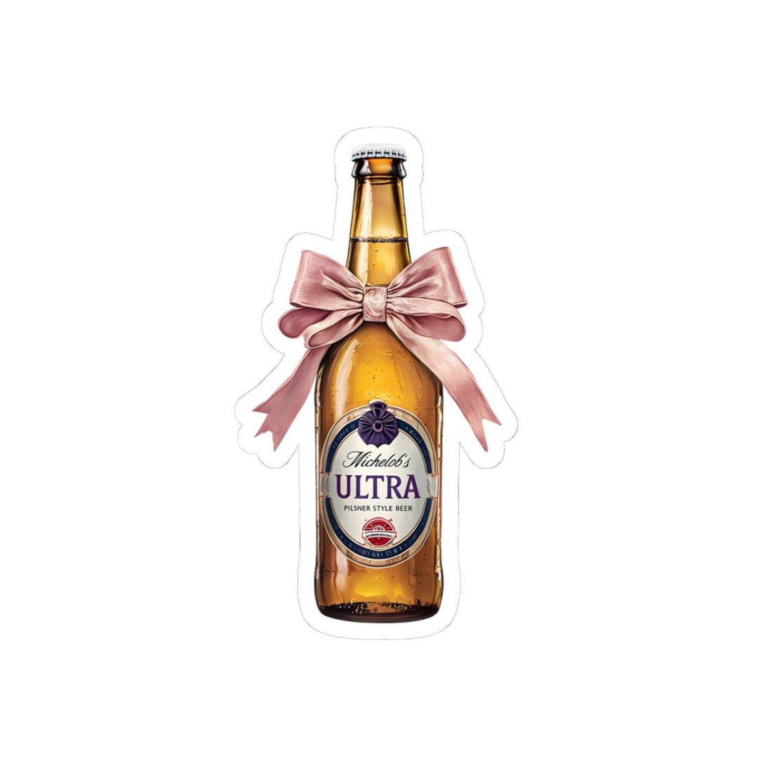 Coquette Beer Bottle Stickers | Cute & Aesthetic Bow Design - Michelob ...
