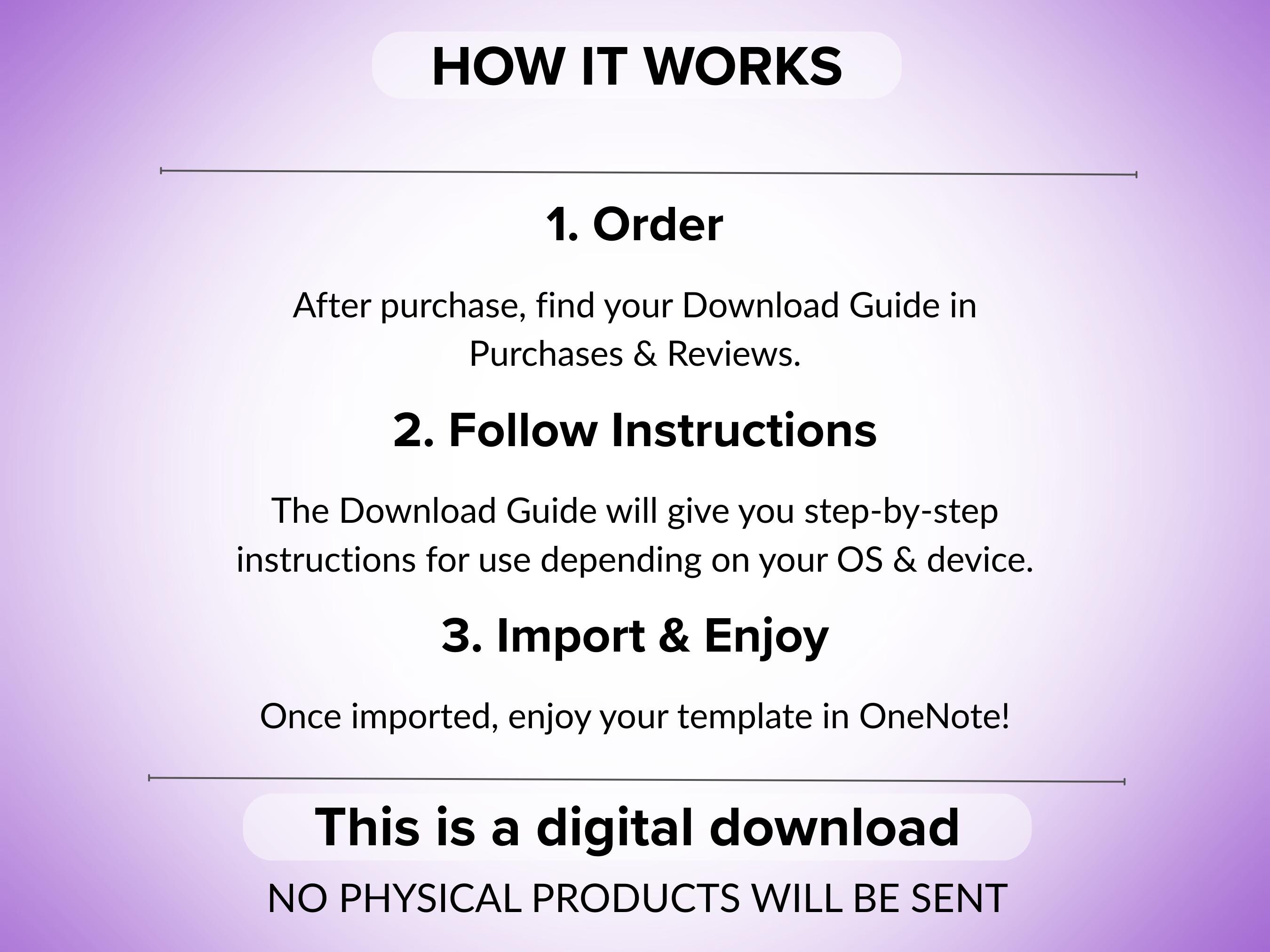 NOV-OCT Onenote Planner, Onenote Template for Work, Onenote Project ...