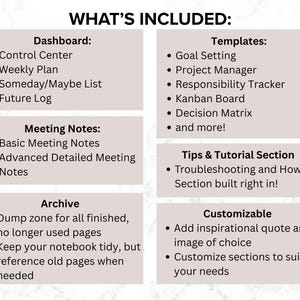 Onenote Template, Onenote Project Management, Task Tracker, Onenote ...