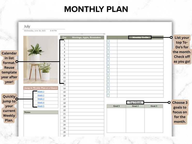 Onenote Planner, Onenote Template, Onenote Project Management, Task ...
