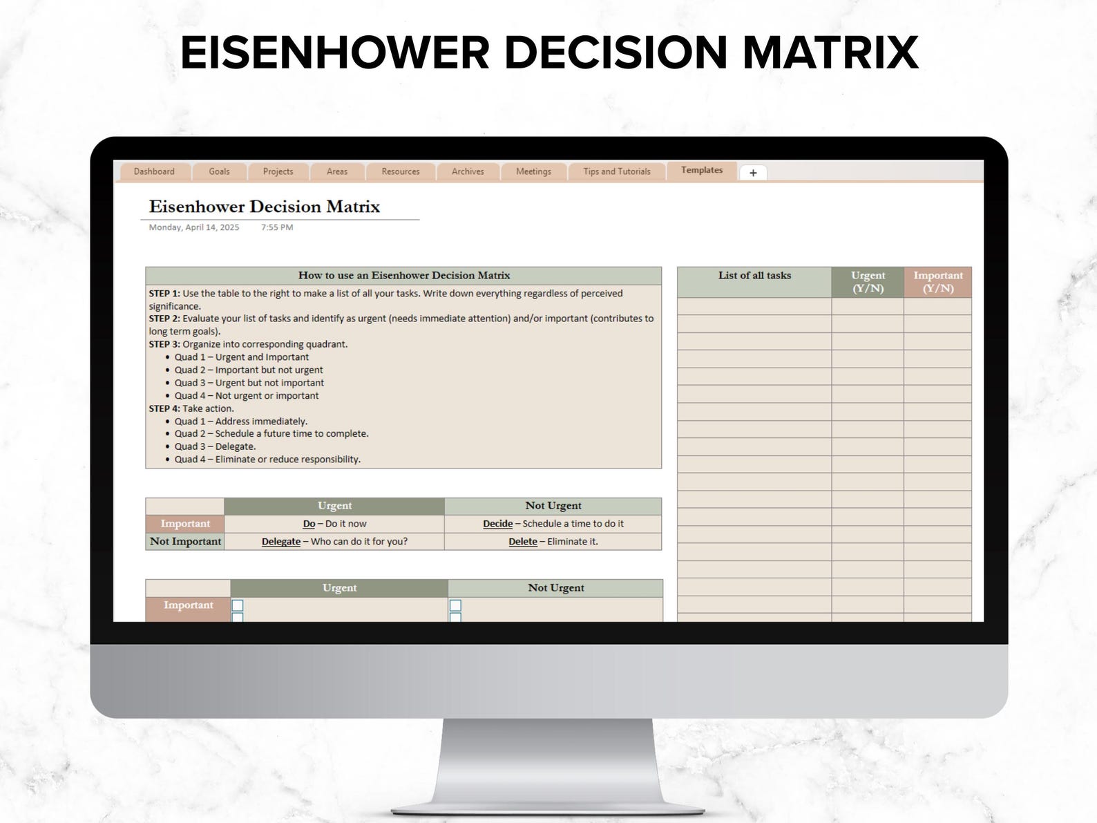 Onenote Template, Onenote Project Management, Task Tracker, Onenote ...