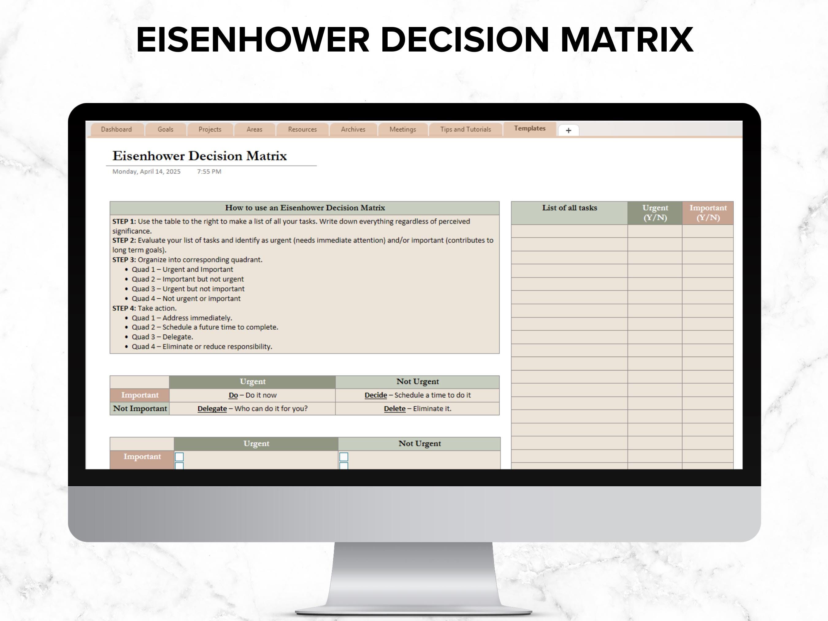 Onenote Template, Onenote Project Management, Task Tracker, Onenote ...