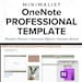 Onenote Template, Onenote Project Management, Task Tracker, Onenote ...