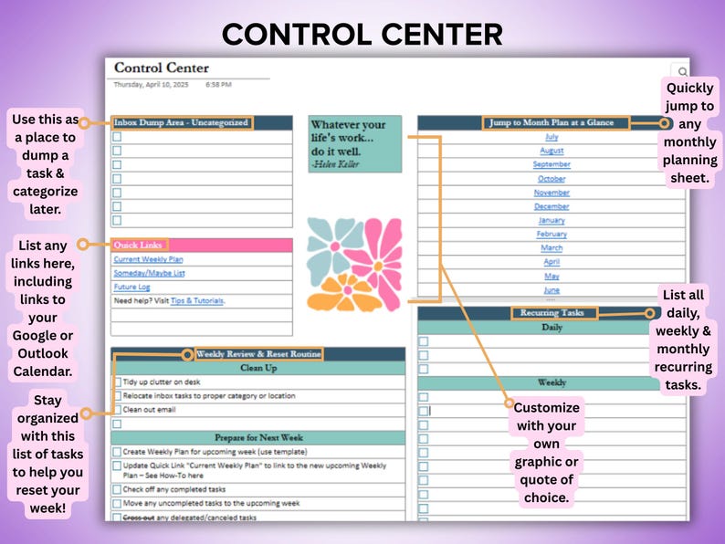 DEC-NOV Onenote Planner, Onenote Template for Work, Onenote Project ...