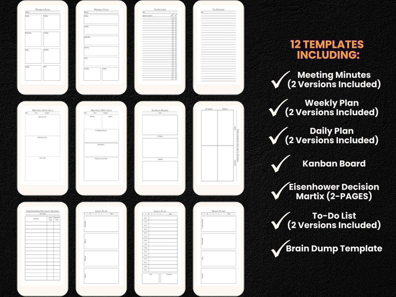Remarkable Paper Pro Move Template, Remarkable Pro Templates, Project ...