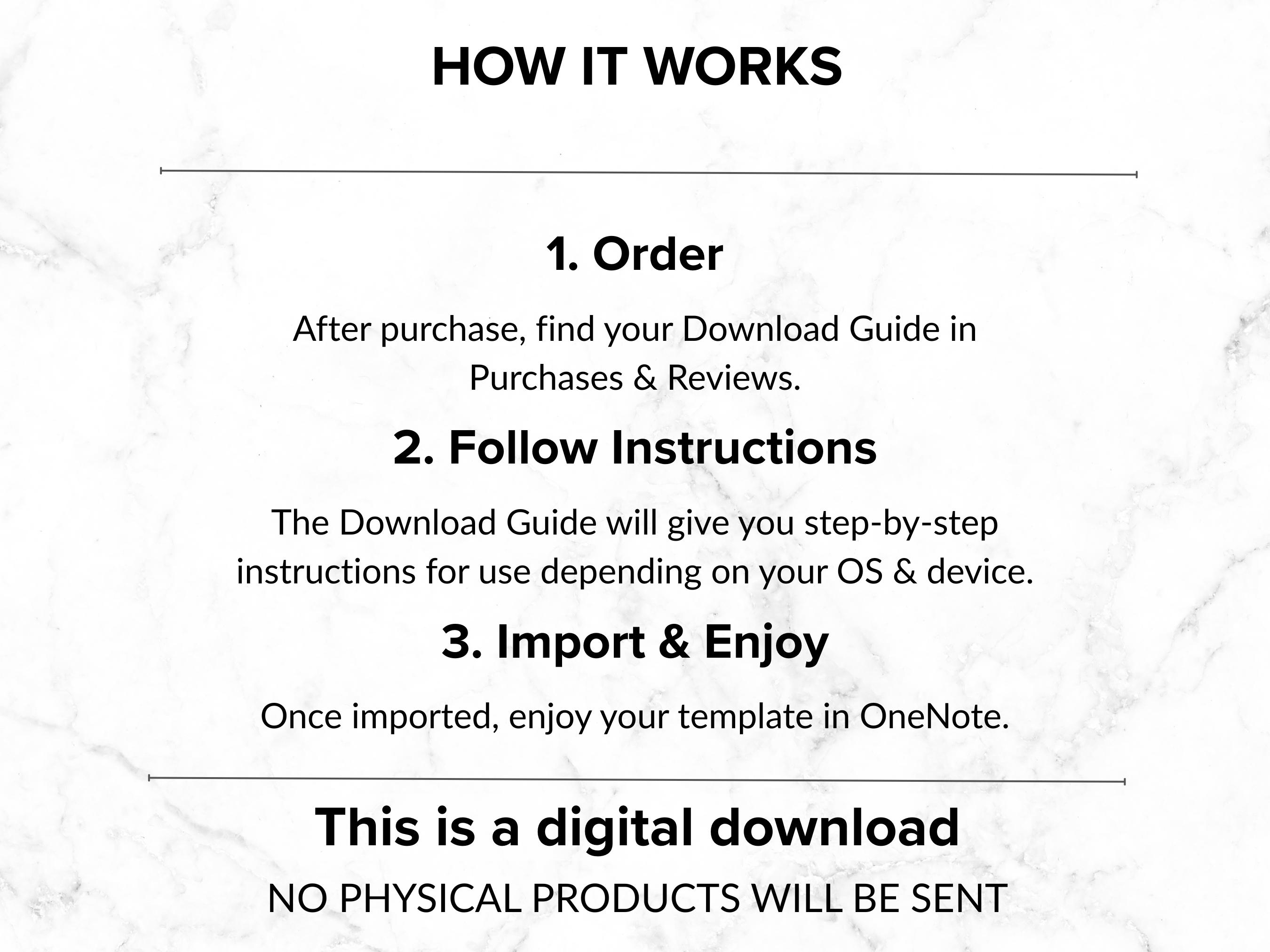 Onenote Template, Onenote Project Management, Task Tracker, Onenote ...
