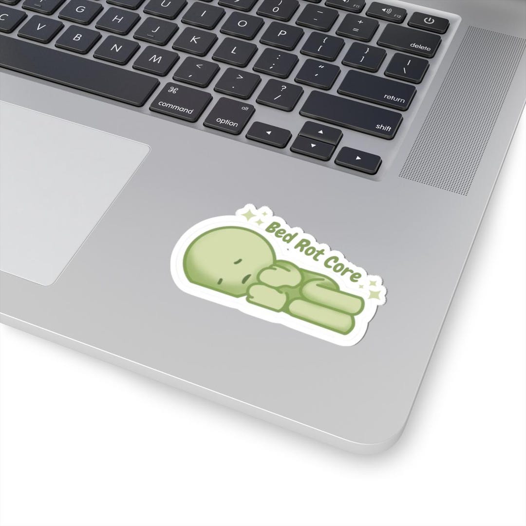 Cute Smisky, Smiski Green Guy Sticker, Bed Rot Core, Fun Décor for ...