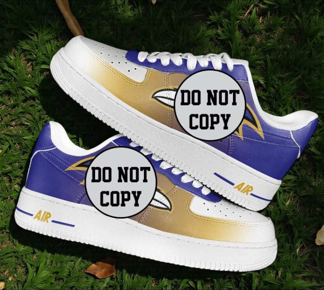 Custom Hand-painted Football Team AF1 Sneakers, Football Shoes, Sports ...