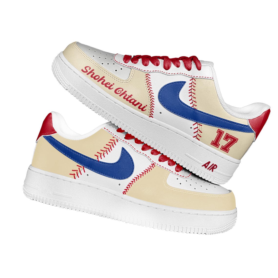 Custom Hand-painted Baseball Team AF1 Shoes, Sports Af1, Baseball Team ...