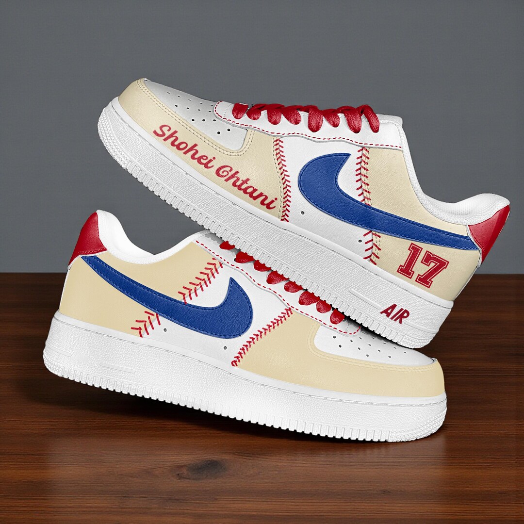 Custom Hand-painted Baseball Team AF1 Shoes, Sports Af1, Baseball Team ...