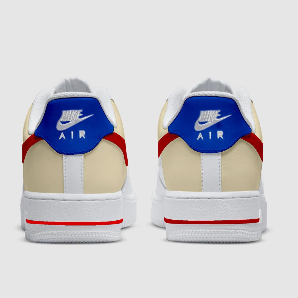Custom Baseball Stitch AF1 Sneakers, Personalized Jersey Stripe Shoes ...