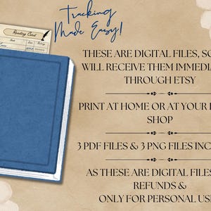 Vintage Digital & Printable Bookmarks, Track Reading, Reading Log, 3 ...