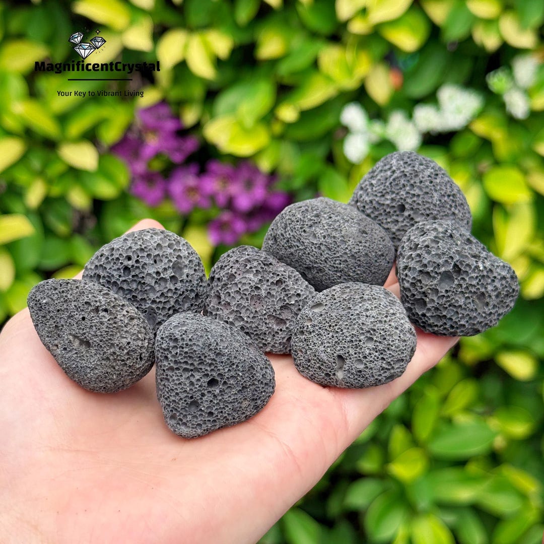3PCS Tumbled Lava Rock: Natural Volcanic Stone, Root Chakra Healing - Etsy