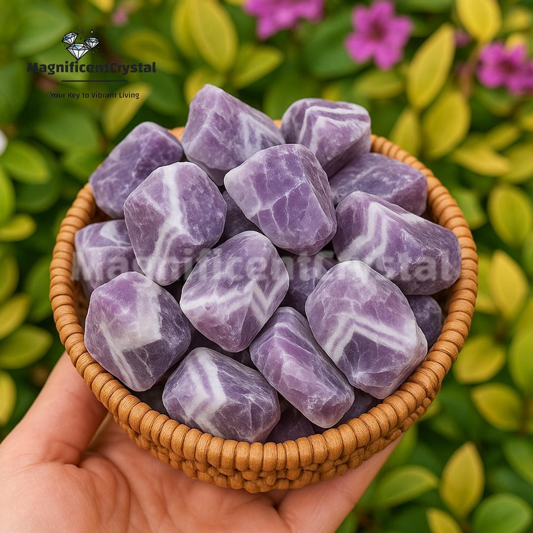 Raw Chevron Amethyst Third Eye Stone, Rough Purple-white Crystal ...