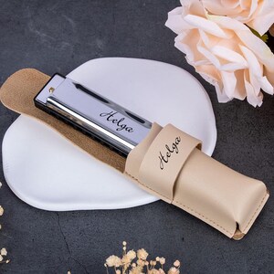 Personalized Stainless Steel Harmonica,engraved Harmonica,leather ...