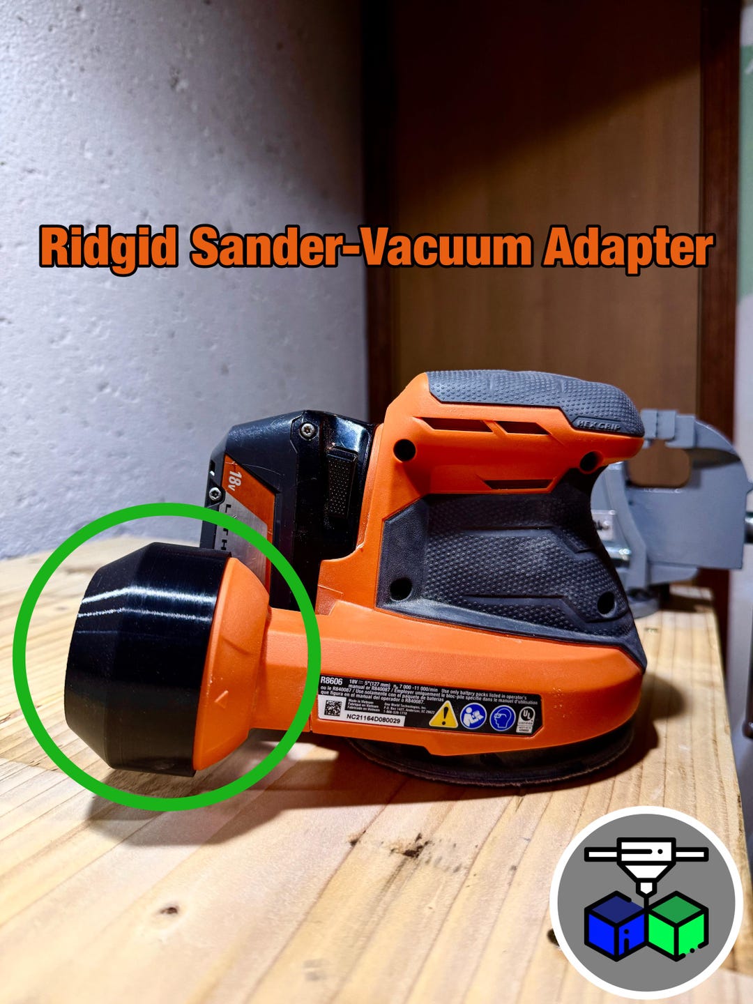 Ridgid Orbital Sander Vacuum Adapter - Etsy