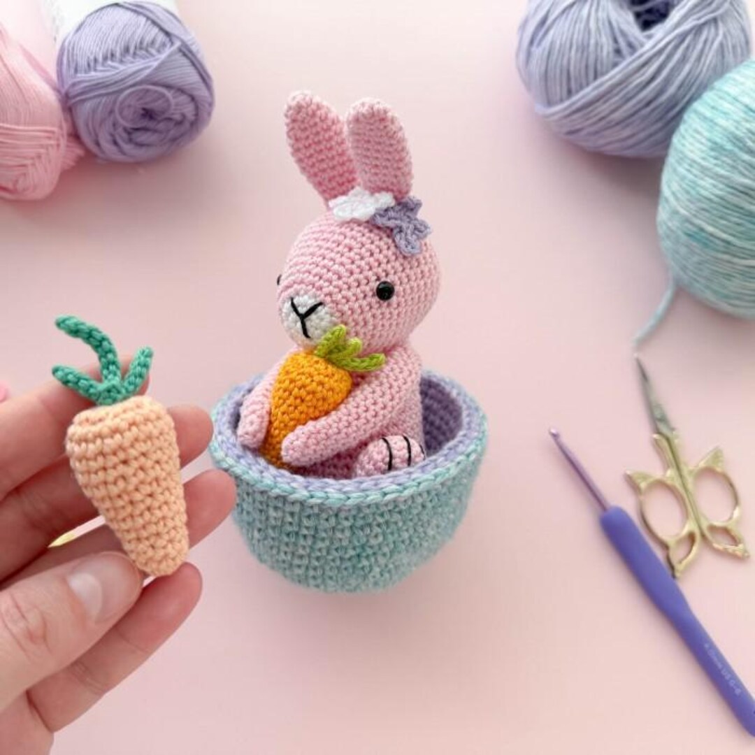 Crochet PATTERN Easter Bunny, Crochet Bunny Egg, Amigurumi Tutorial PDF ...