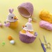 Crochet Pattern: Chick in Egg Amigurumi Pattern, Chick in Egg PDF Chick ...