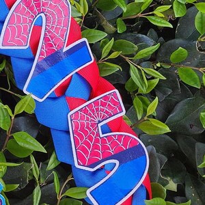 Handmade Spider Graduation Lei: Red & Blue Ribbon, Class of 2026 - Etsy