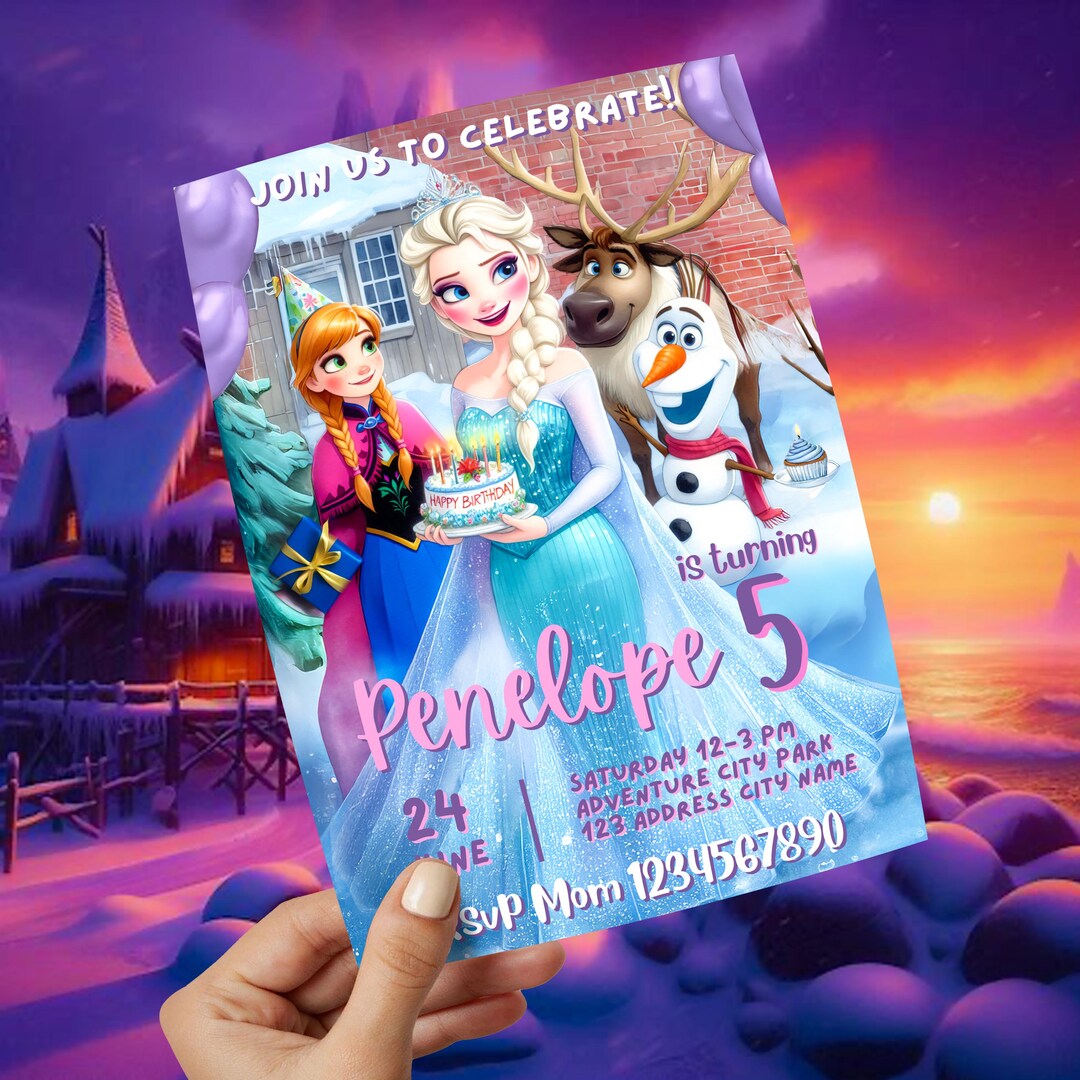 Premium Girl's Birthday Party Invitation Template, Easy to Edit & Print ...