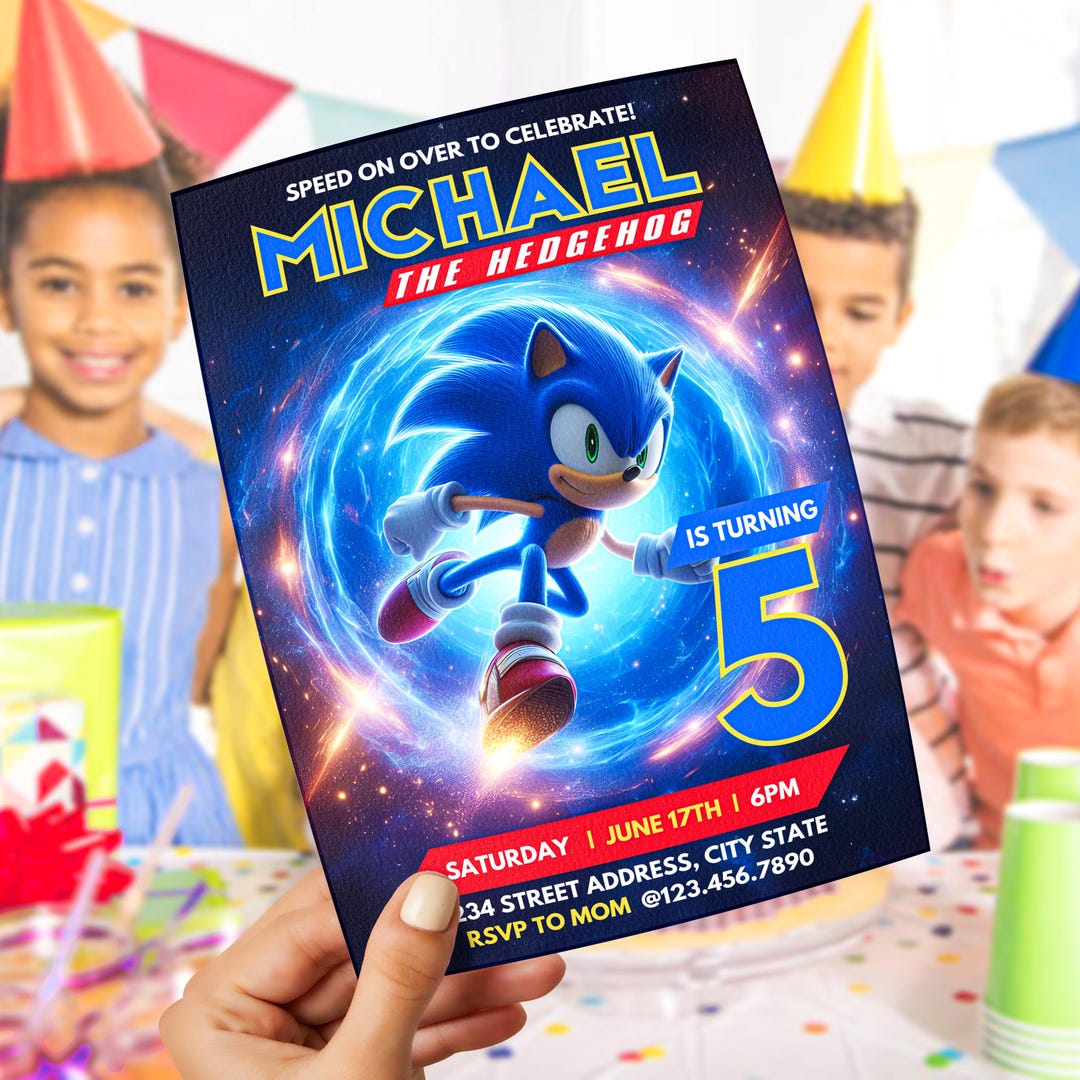 Premium Boy's Birthday Party Invitation Template - Etsy