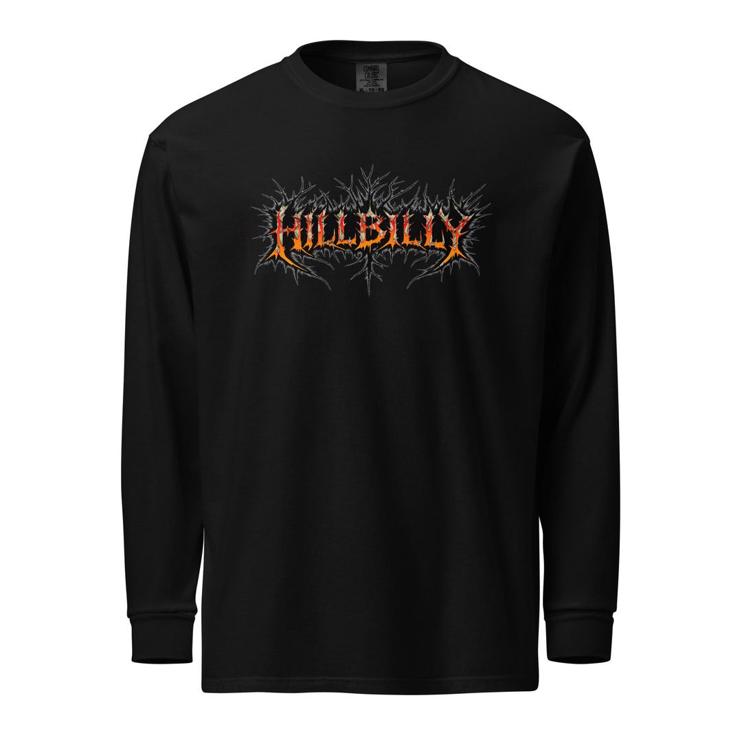 HILLBILLY OG Black Flag Heavyweight Long-sleeve Shirt - Etsy