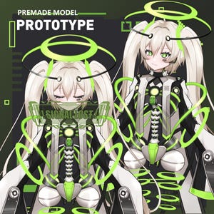 Prototype/premade Vtuber Model/fully Rigged 12+exp - Etsy