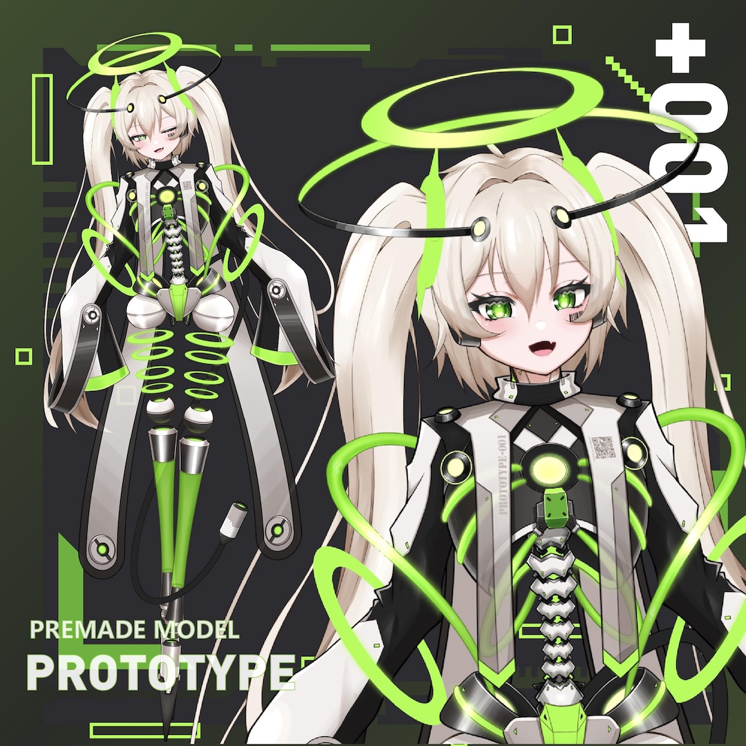 Prototype/premade Vtuber Model/fully Rigged 12+exp - Etsy