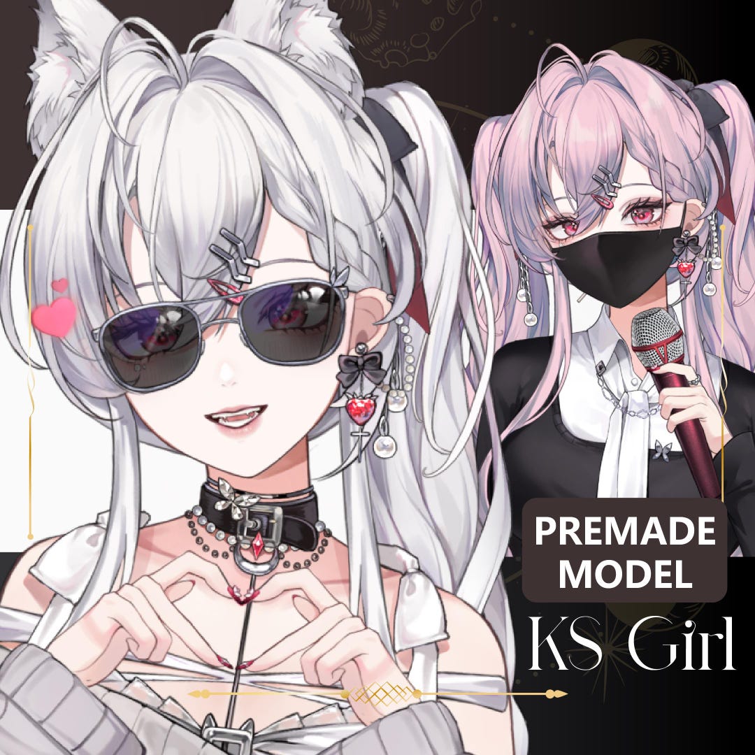 Korean-style Girl/premade Vtuber Model/fully Rigged - Etsy